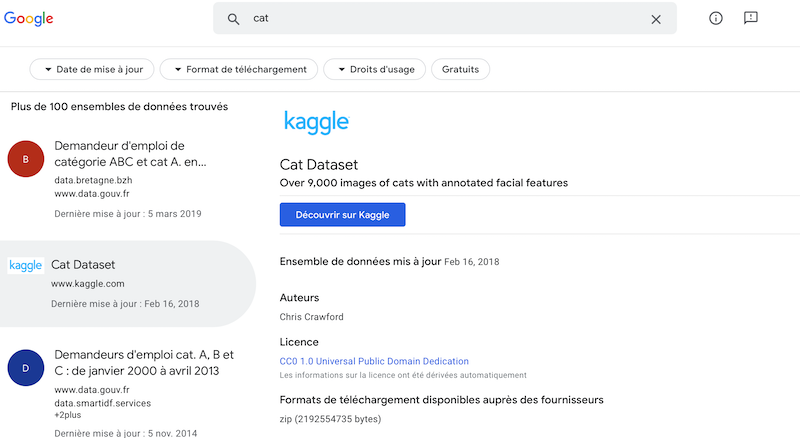 Google a sorti en version officielle Dataset Search, un moteur de ...